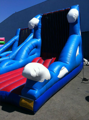 Continuous Air Supplying Oxford Inflatable Party Tent Inflatable Outdoor Slide