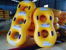 Water Sport Single / Double / Triple Holes Inflatable Swim Ring For Children