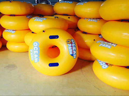 Water Sport Single / Double / Triple Holes Inflatable Swim Ring For Children