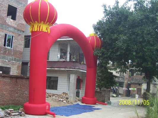 420D Oxford Continuous Air Supplying Arch Inflatable Advertising Products For Drawing Attention
