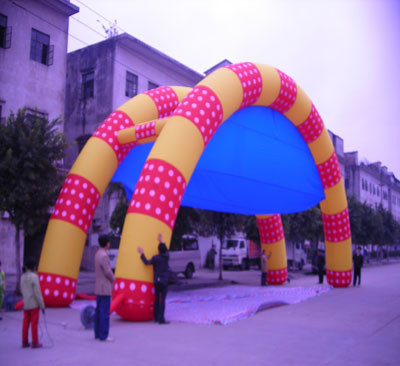Double Lines Continuous Air Supplying Inflatable Advertising Products Inflatable Arch