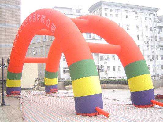 Double Lines Continuous Air Supplying Inflatable Advertising Products Inflatable Arch