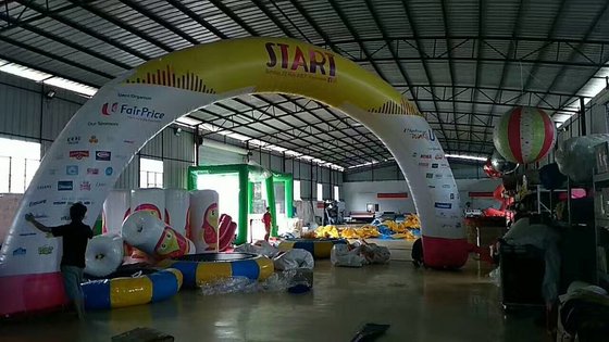 PVC Tarpaulin / Oxford Cloth Inflatable Advertising Products , Inflatable Advertising Arch