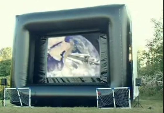 Foldable PVC Tarpaulin Inflatable Movie Screen 4*4m For Party / Park