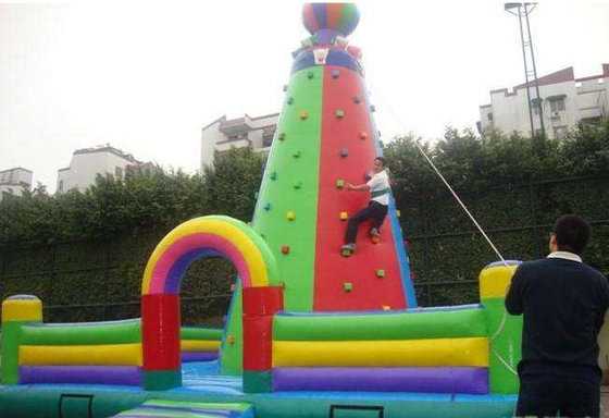 Pvc Tarpaulin / Oxford Simulated Rock Climbing Oxford Inflatable Sport Game