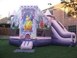 Princess Inflatable Bouncer / Inflatable Bouncy Castle 0.45 + 0.55mm PVC Tarpaulin