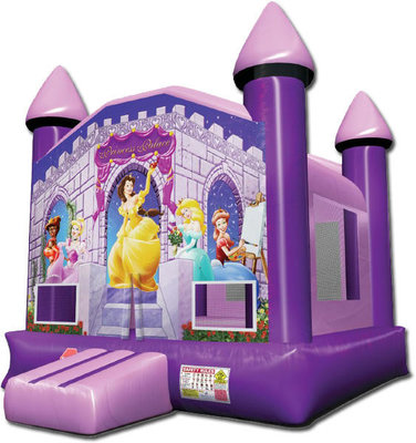 4 X 4 X 4M Kid Games Princess Jumping Inflatable Bouncer 0.55mm PVC Tarpaulin
