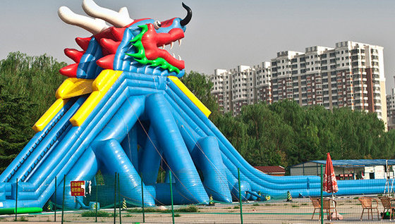 50 * 15 * 13m Faucet Large Inflatable Slide For Square Grass Outdoor Entertainment