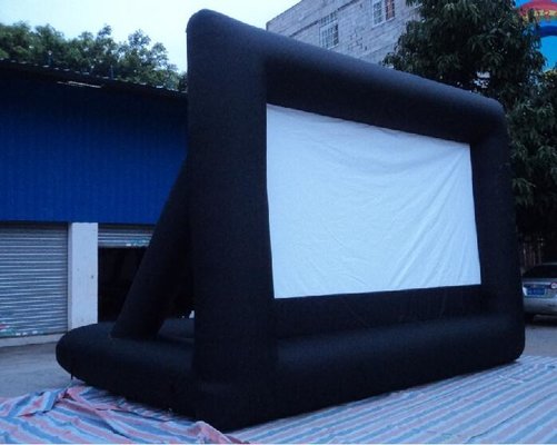 Inflatable Outdoor Movie Screen Frame PVC Tarpaulin Inflatable Projection Screen