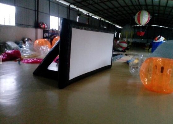 Inflatable Outdoor Movie Screen Frame PVC Tarpaulin Inflatable Projection Screen