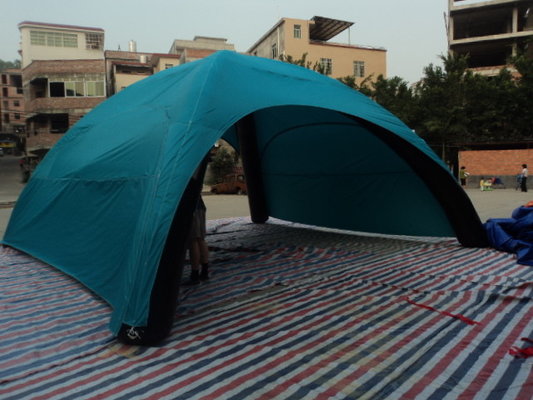 White / Blue Inflatable Air Tent 420D Oxford Customized Inflatable Airtight Tent