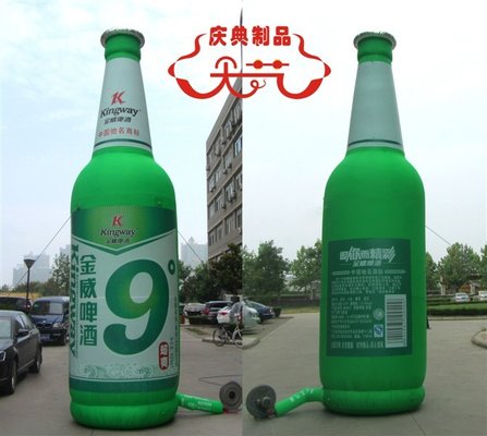 Durable PVC Inflatable Advertising Balloons Inflatable Beer Bottle For Activities