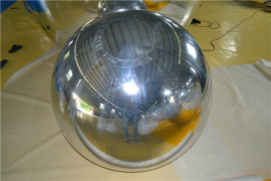 0.3MM PVC 1.5M Inflatable Mirror Ball / Inflatable Silvery Ball For Advertising