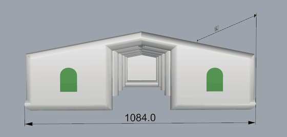 Giant Rectangular PVC Inflatable Wedding Tent Customized Size 1 Year Warranty