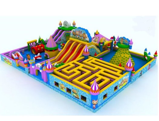 Amusement Park Inflatable Toy Inflatable Bouncy Castle PVC Trapaulin Fun Dream Castle
