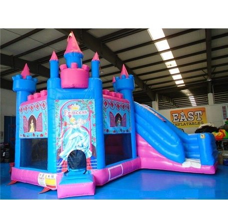 Fireproof Colourful Inflatable Toy PVC Tarpaulin Inflatable Fun City For Kids / Children