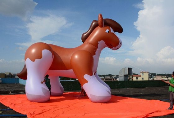 Customized Attractive Colorful Inflatable Animals Inflatable Horse / Dogs For Event
