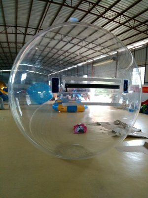 PVC Water Bounce Inflatable Human Water Walking Ball , Walking On Water Bubble Ball