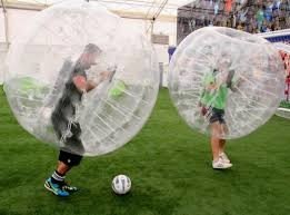 Durable PVC / TPU Inflatable Sports Games 1.2m 1.5m 1.8m Body Soccer Ball