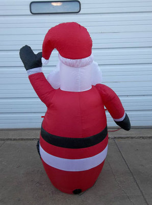 PVC Customized Inflatable Cartoon Characters Giant Inflatable Santa Claus