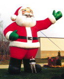 PVC Customized Inflatable Cartoon Characters Giant Inflatable Santa Claus
