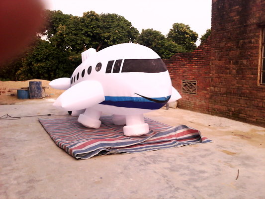 Helium Infilling Inflatable Promotional Products Oxford Plane For Advertising