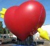 Red Heart Shaped Inflatable Advertising Products Inflatable Floating Balloon