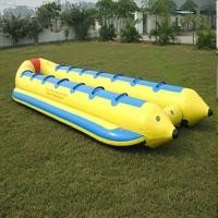Single Line / Double Lines Banana Shaped Lightweight Inflatable Boat PVC Tarpaulin