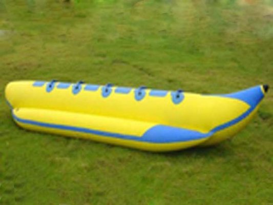 Single Line / Double Lines Banana Shaped Lightweight Inflatable Boat PVC Tarpaulin