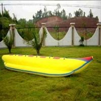 Single Line / Double Lines Banana Shaped Lightweight Inflatable Boat PVC Tarpaulin