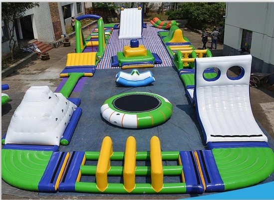 Free Combinations Inflatable Water Park Excellent Peeling / Durable Anchor Ring