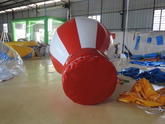 Red / White Inflatable Advertising Balloons 3M High Decorative Inflatable Balloon