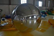 Good Tension Silvery Inflatable Advertising Air Balloons For Exhibition