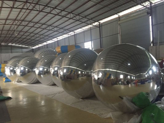 Good Tension Silvery Inflatable Advertising Air Balloons For Exhibition