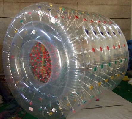 0.8 Mm PVC Inflatable Rolling Cylinder Inflatable Water Floats 1 Year Warranty