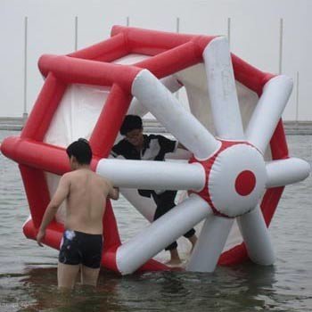 CE Certification Inflatable Water Toys 0.9 Mm PVC Inflatable Water Wheel