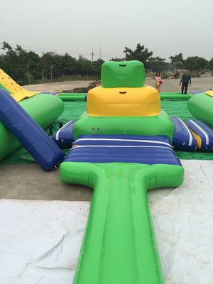 Giant Outdoor Inflatable Combos PVC Inflatable Water Park With Digital Printing