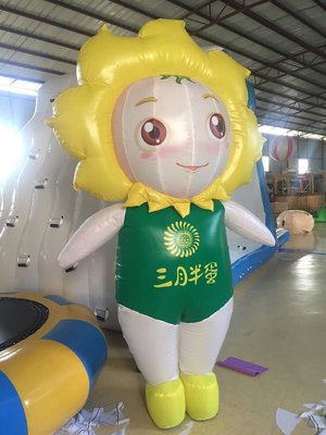 Walking 2 M Inflatable Cartoon Characters Mobile Inflatable Model 420D Oxford