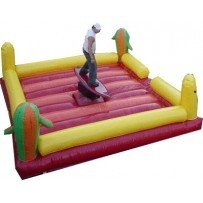 Continuous Air Supplying Inflatable Sports Games Square Boxing Playground PVC