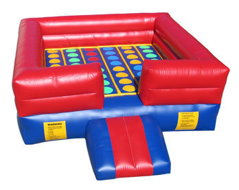 Continuous Air Supplying Inflatable Sports Games Square Boxing Playground PVC