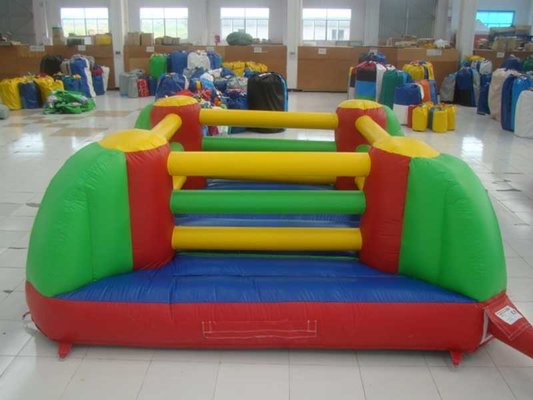 Continuous Air Supplying Inflatable Sports Games Square Boxing Playground PVC