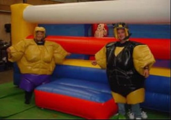 Continuous Air Supplying Inflatable Sports Games Square Boxing Playground PVC