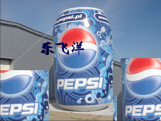 4 Meter Height Durable PVC Inflatable Products Inflatable Model BaiShi Cola Shaped