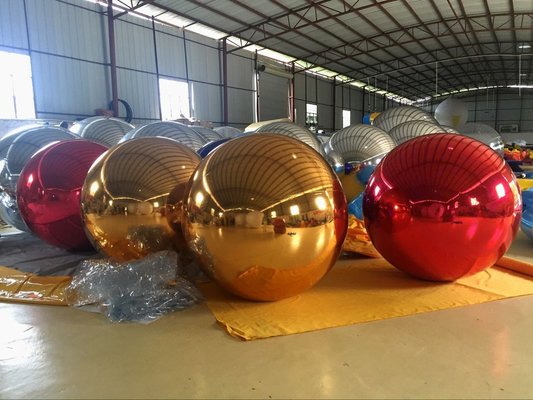 Colorful Inflatable Mirror Ball For Big Event / Outdoor Balloons Advertising