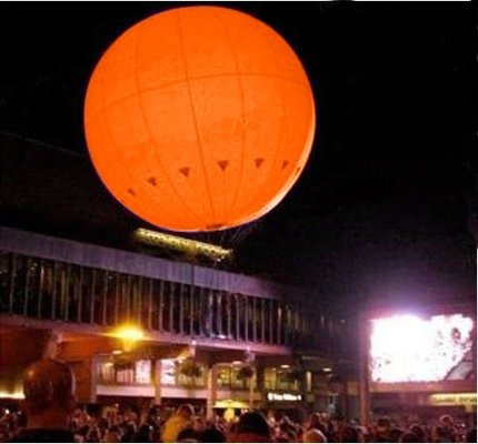 Excellent Peeling Inflatable PVC LED Lighting Ball With Printed Pattern