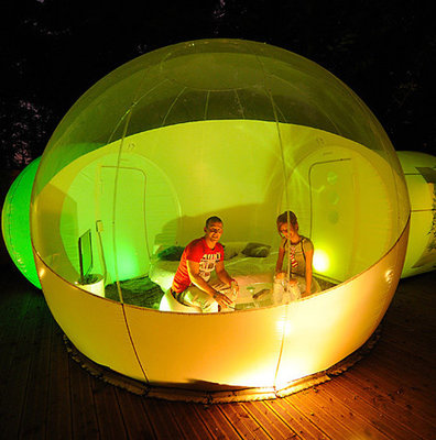 PVC Tarpaulin Inflatable Lawn Tent Transparent Bubble Tent With Repair Kits