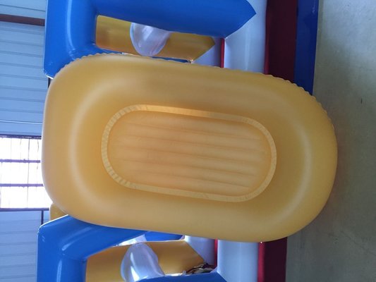 Yellow Inflatable Lifeboat Enhanced Strong PVC Lightweight Inflatable Boat