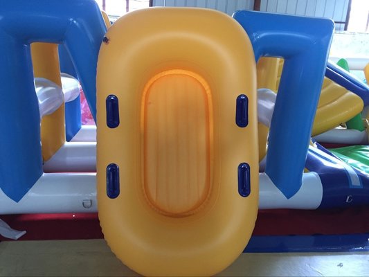 Yellow Inflatable Lifeboat Enhanced Strong PVC Lightweight Inflatable Boat