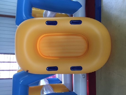 Yellow Inflatable Lifeboat Enhanced Strong PVC Lightweight Inflatable Boat