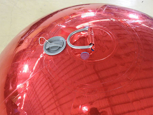 1M Red Inflatable Advertising Mirror Ball For Indoor Event Or Christmas